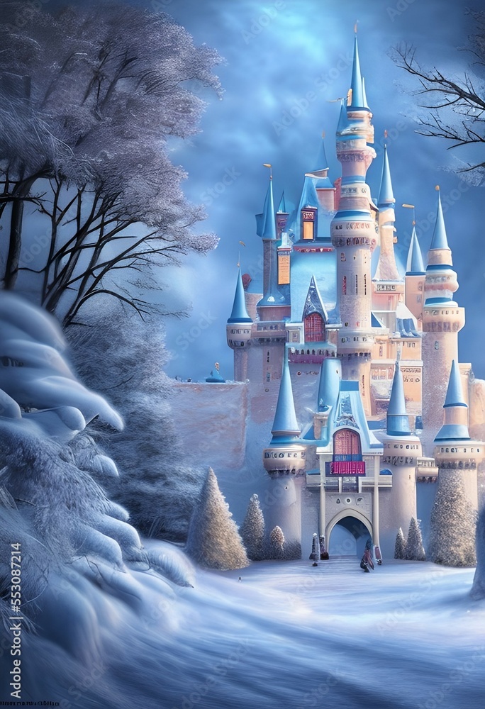 Magical fairytale castle. Princess castle. Castle for story telling ...