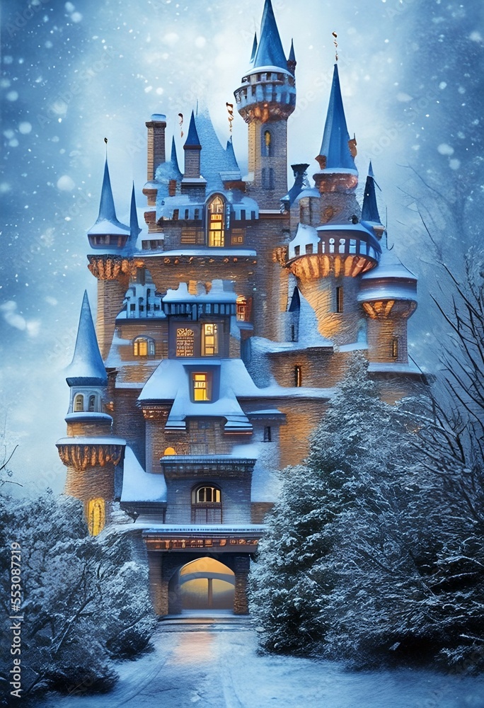 Magical fairytale castle. Princess castle. Castle for story telling ...
