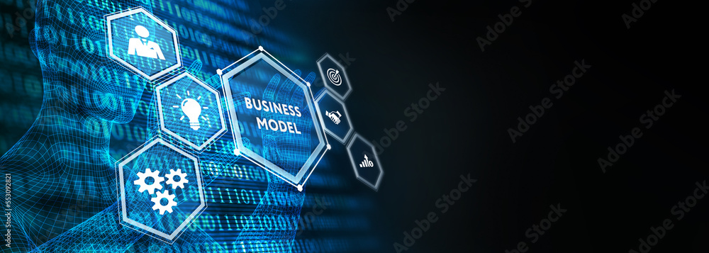 Business, Technology, Internet and network concept. Shows the ...