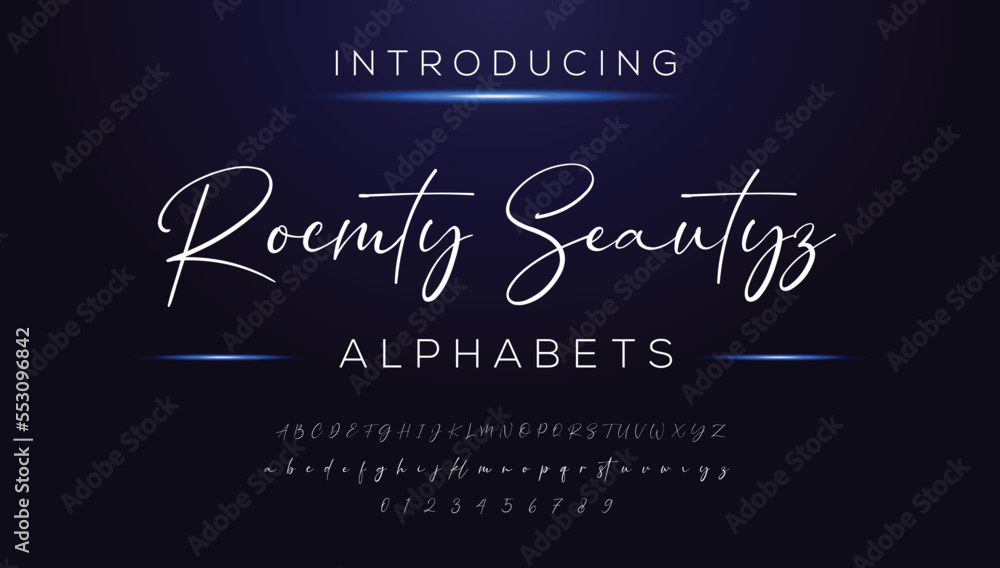 Signature Font Calligraphy Logotype Script Font Type Font lettering ...