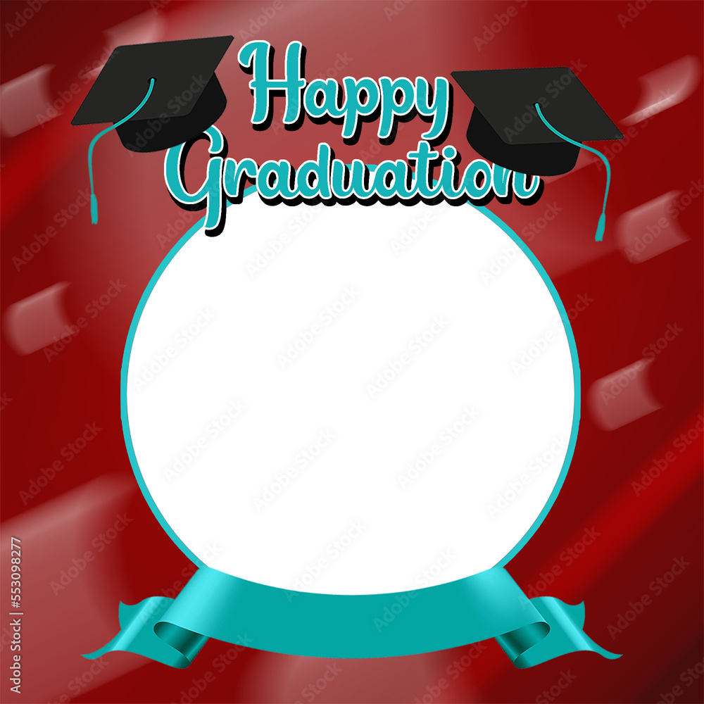 twibbon happy graduation illustration of an background blank photo ...