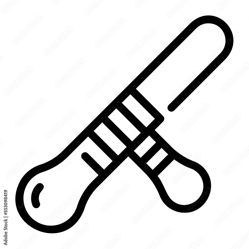 baton line icon Stock Vector | Adobe Stock