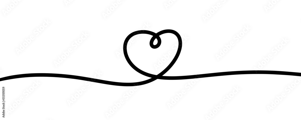 Love lines banner background design vector. Stock Vector | Adobe Stock