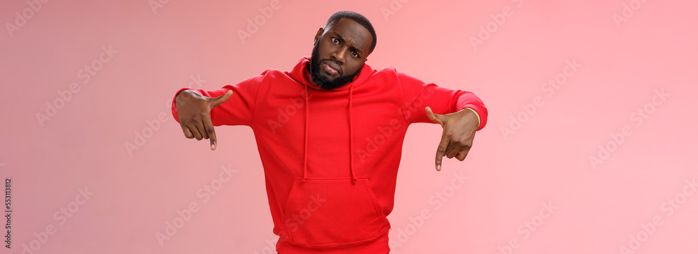 Cheeky stylish good-looking black bearded guy look cool tilting head ... Cheeky stylish good-looking black bearded guy look cool tilting head ...