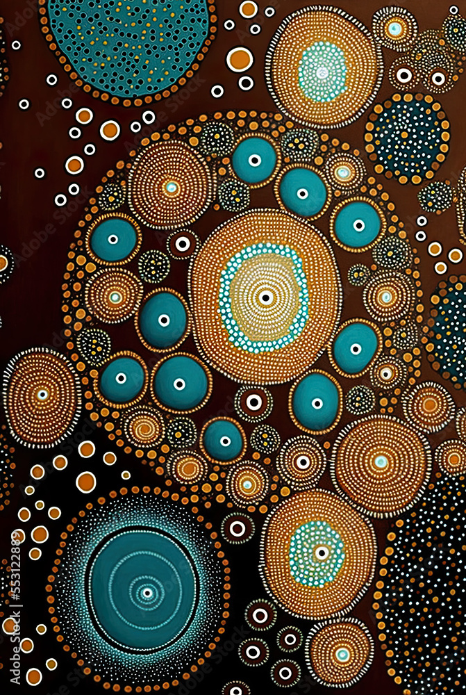 Beautiful native circles and dots in the Australian native beloved ...