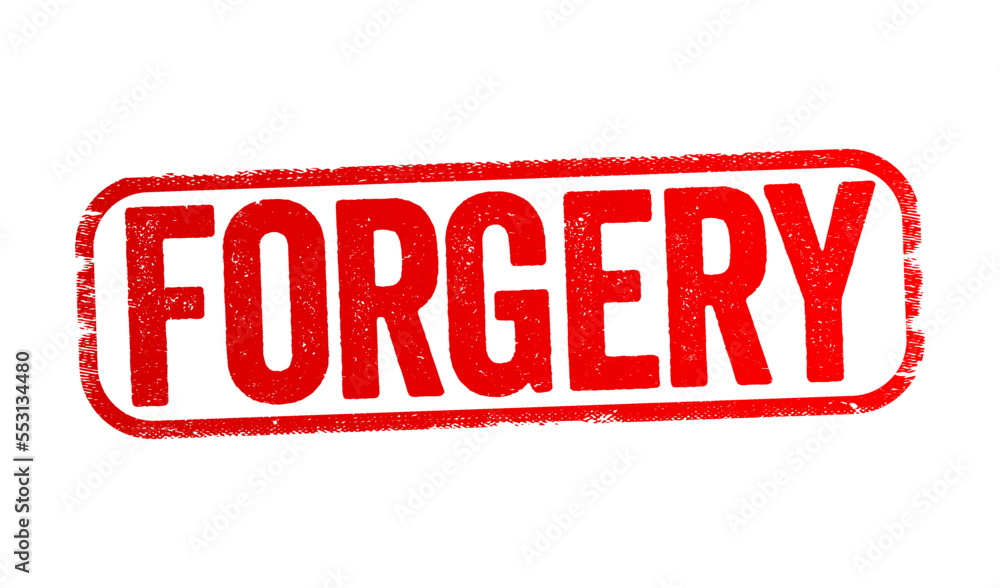 Forgery - the action of forging a copy or imitation of a document ...
