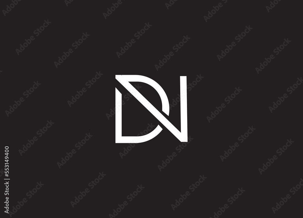 DN logo design and company logo Stock Vector | Adobe Stock