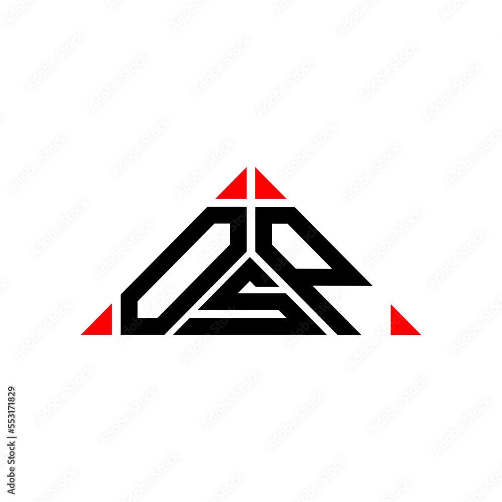 OSP letter logo creative design with vector graphic, OSP simple and ...