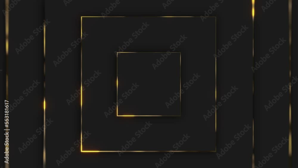 Elegant Golden Luxury Background/ 4k animation of an abstract deluxe ...