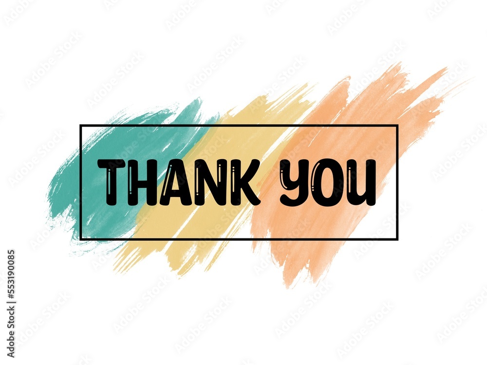 Thank You Card. Hand Written Lettering for Title, Heading, Photo ...