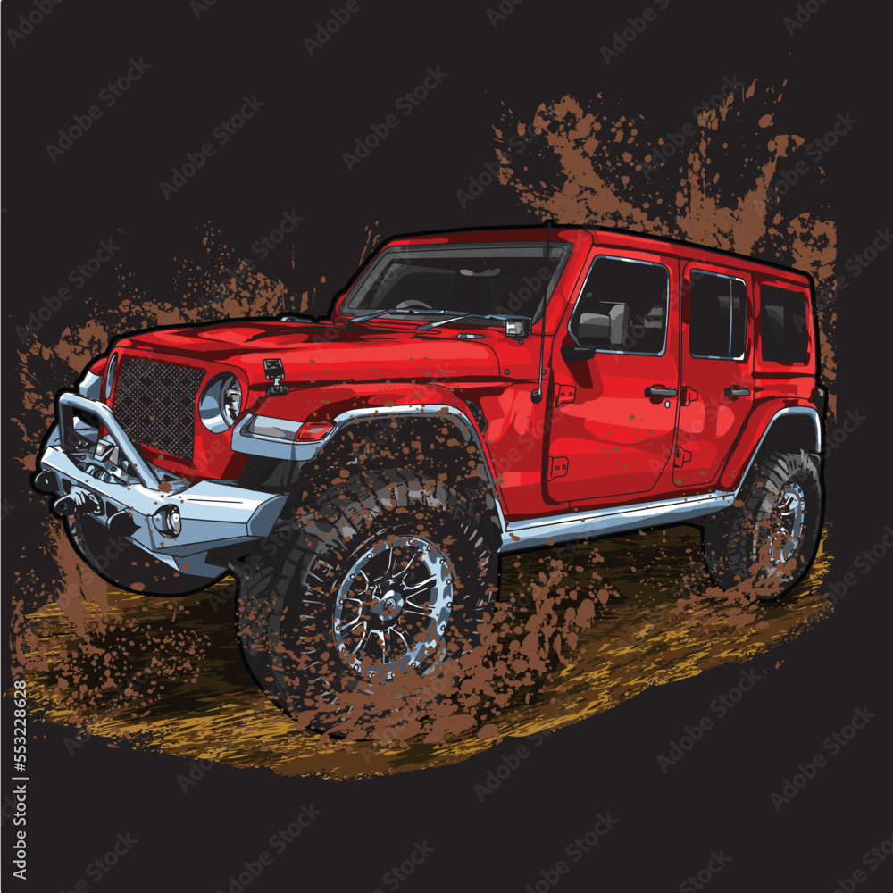 Mud Truck Vector
