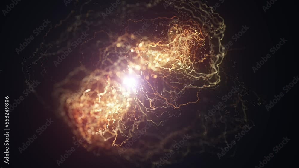 Abstract Arabesque Strings Waving Fx Background/ 4k animation of an ...