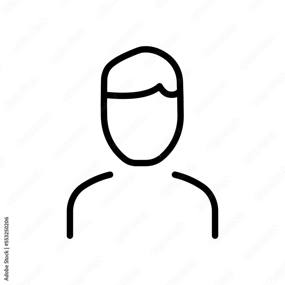 Man line icon. Guy, son, grandson, brother, friend, student, student ...