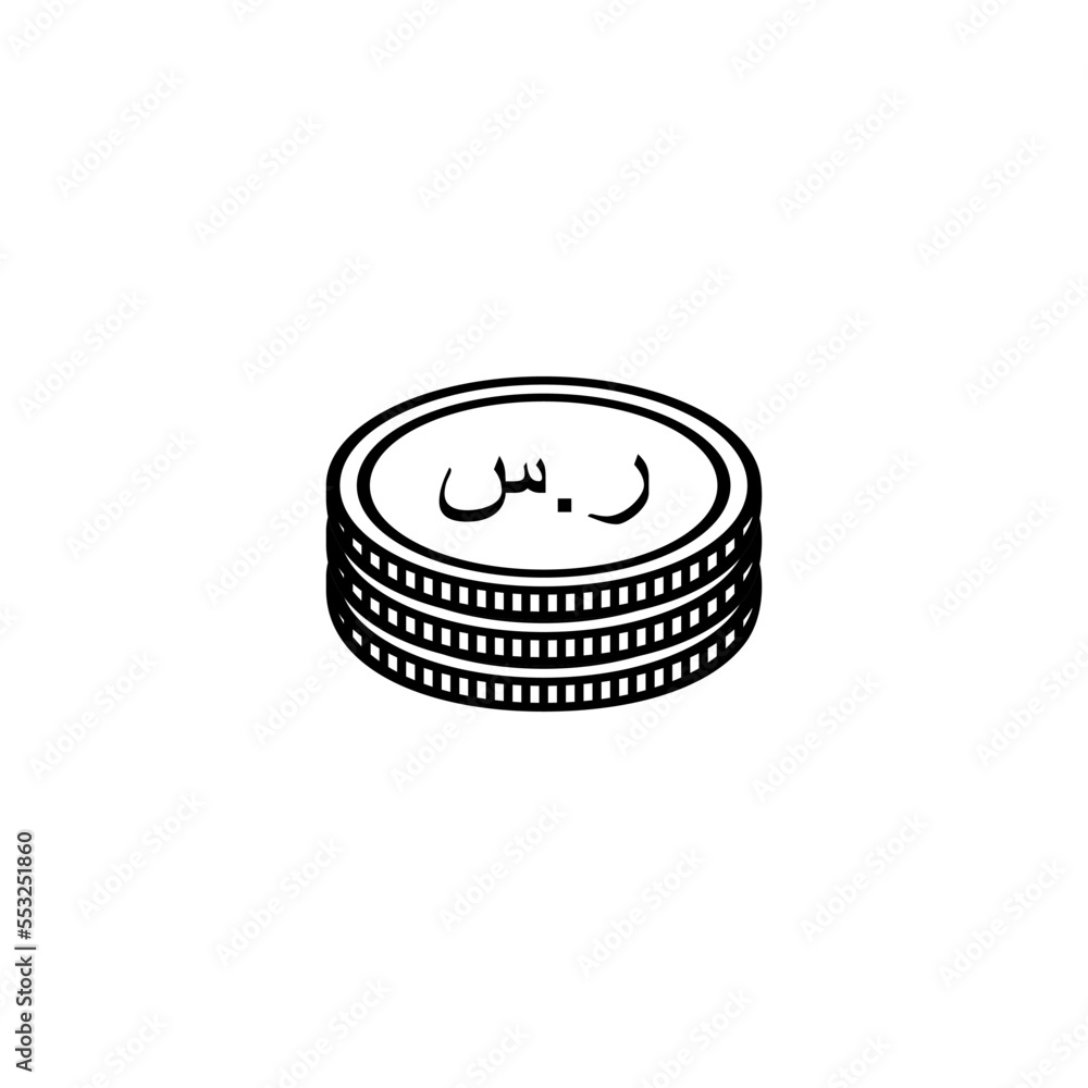 Arab Saudi Currency Icon Symbol, Saudi Riyal, SAR Sign. Vector ...