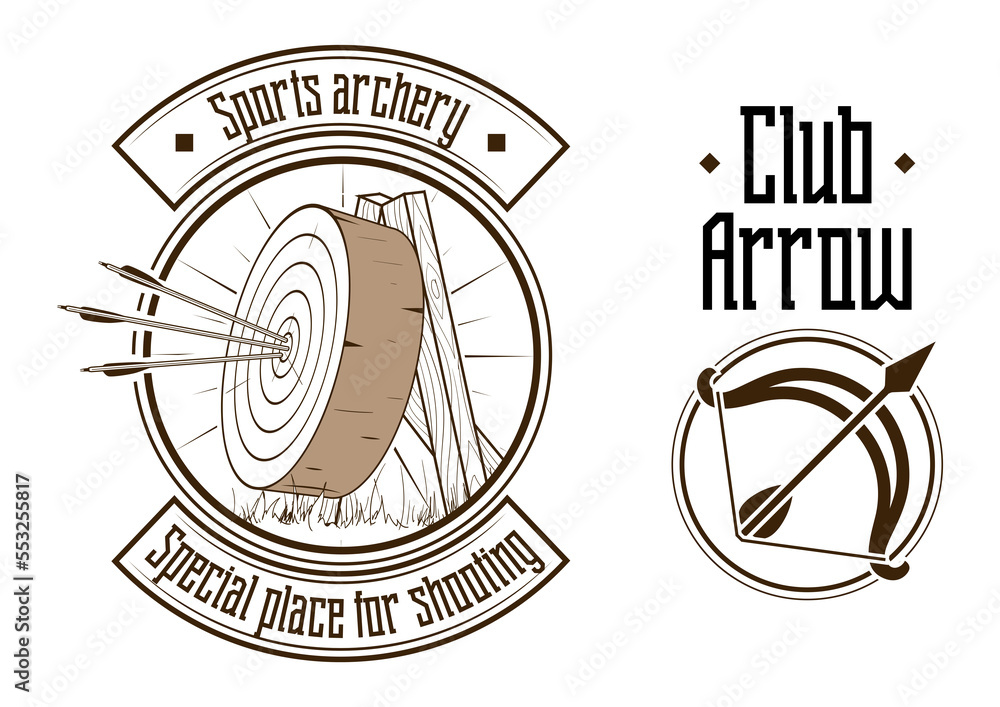 Archery logo PNG illustration with transparent background Stock ...