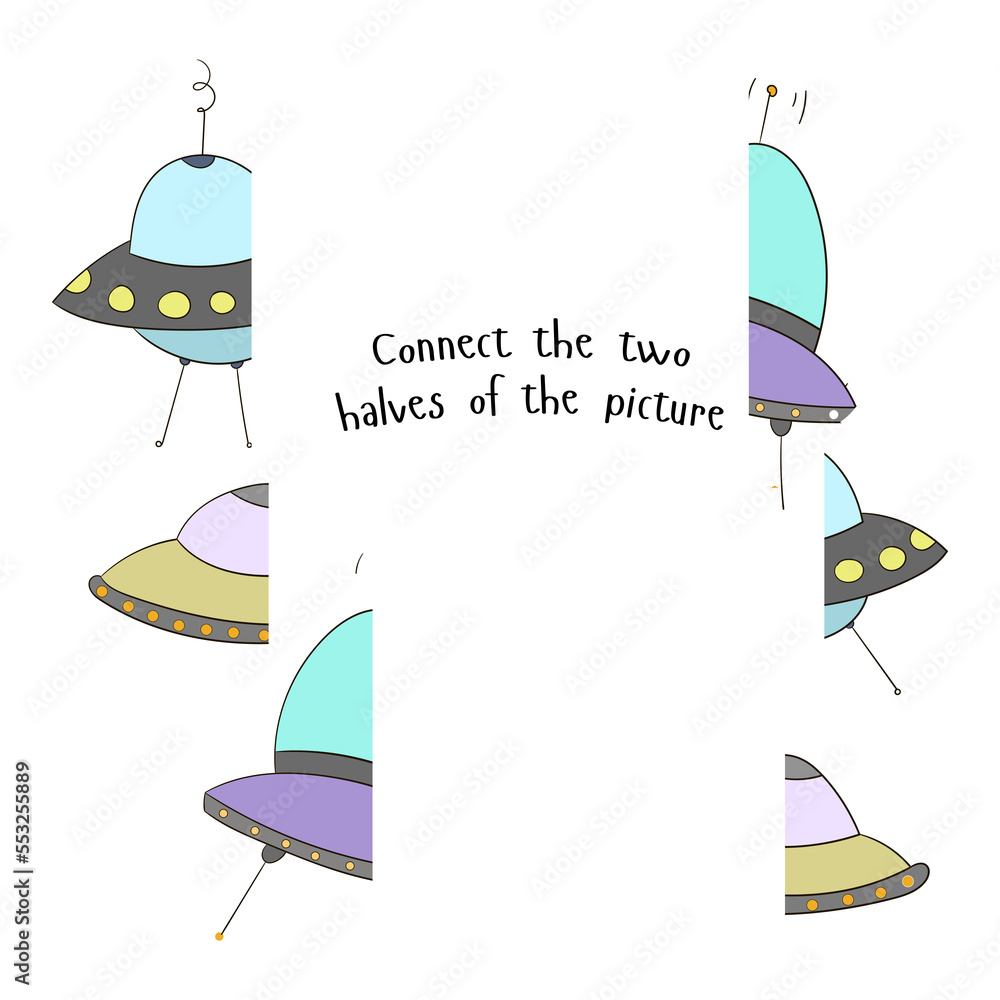 Educational game connect two halves PNG illustration with transparent ...