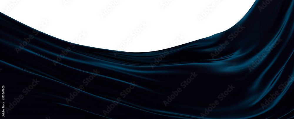 abstract blue and navy blue wave background, 3d rendering wavy ...
