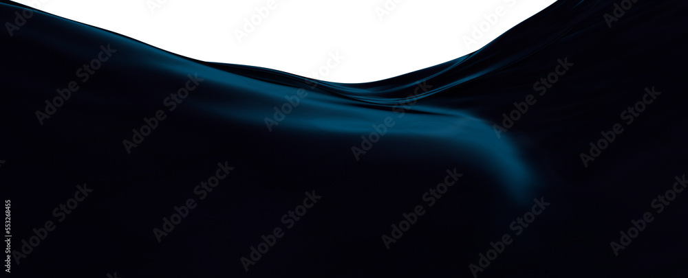 abstract blue and navy blue wave background, 3d rendering wavy ...