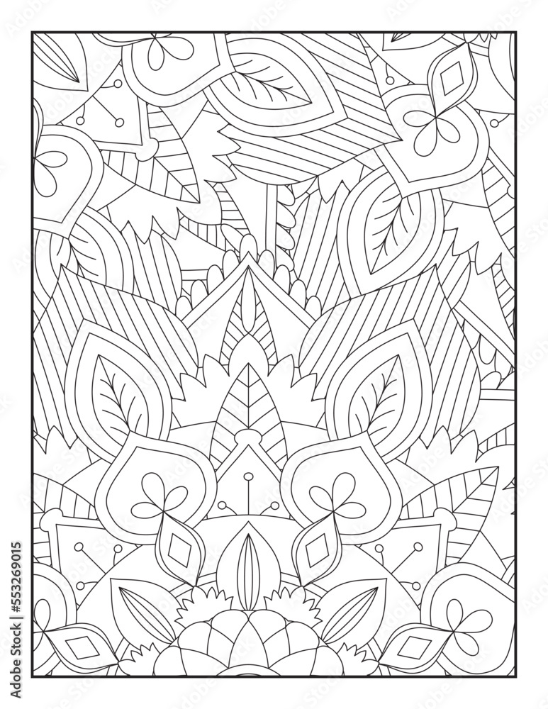 Mandala Coloring Pages, Floral Mandala Coloring Page, Flower Mandala ...