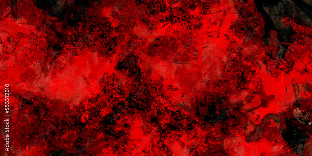 Mist of horror dark red abstract watercolor brush strokes pattern with ...