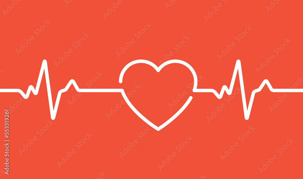 Heartbeat ecg electrocardiogram vector graph wave line. Ekg cardio ...