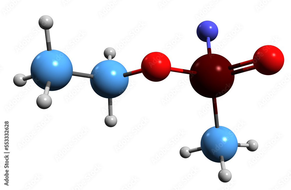 3D image of Ethylsarin skeletal formula - molecular chemical structure ...