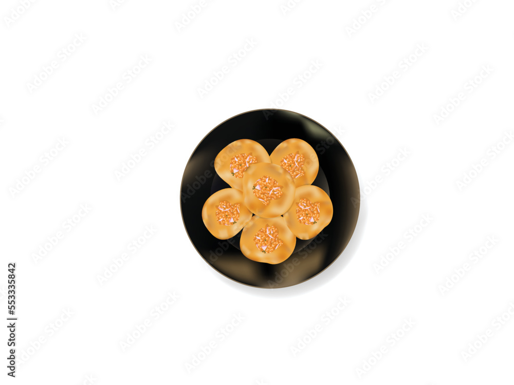 Fuchka tasty street food of Bangladesh and India Stock Vector | Adobe Stock