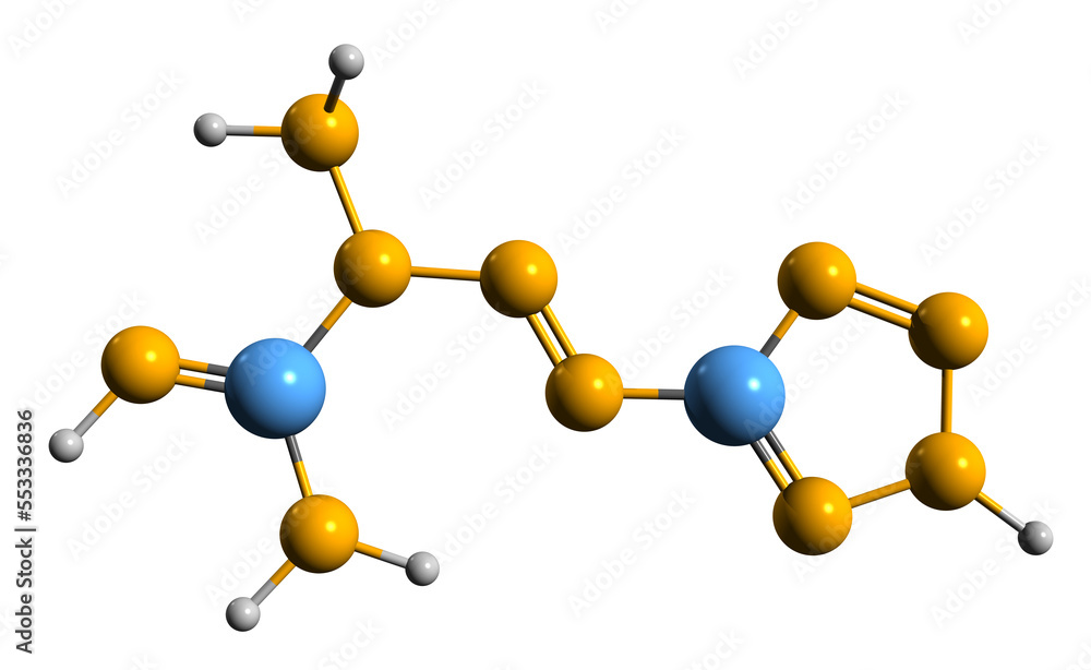 3D image of Tetracene skeletal formula - molecular chemical structure ...
