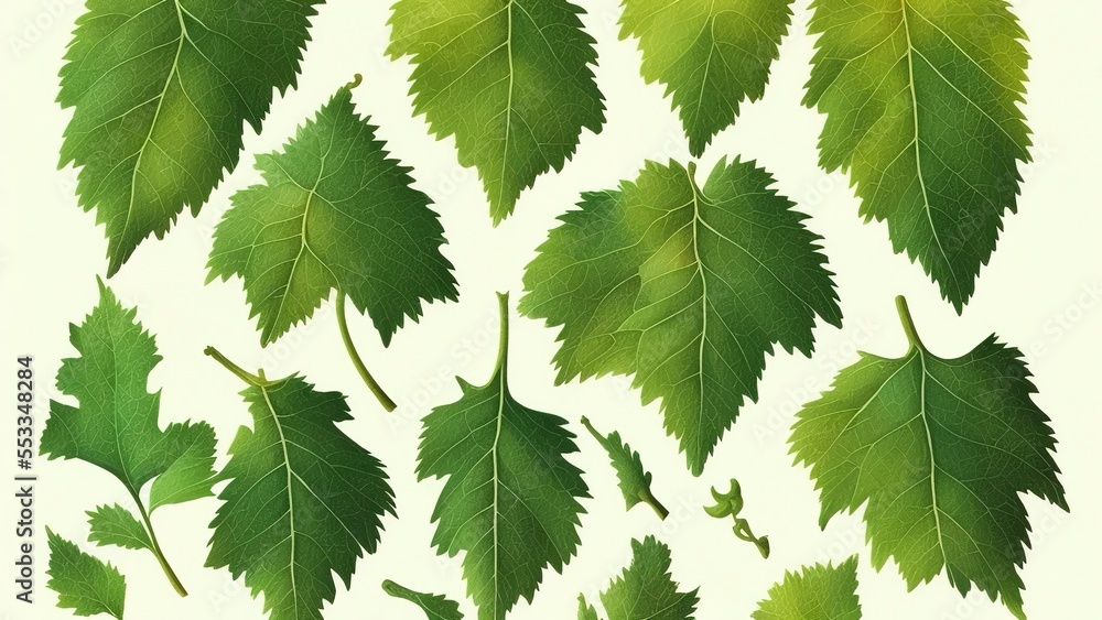 Grapes with leaves watercolor illustration. Stock Illustration | Adobe ...