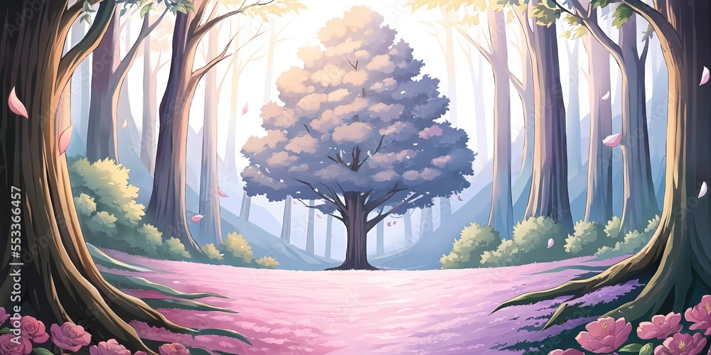 2D Visual Novel: Fantasy Nature Vol. 1 - Stylized Anime Background ...