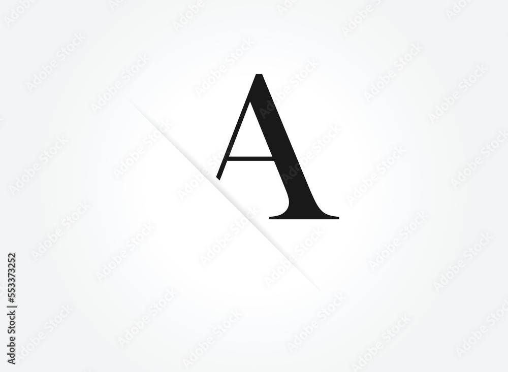 Letter A icon alphabet symbol. Letter A logo icon design vector sign ...