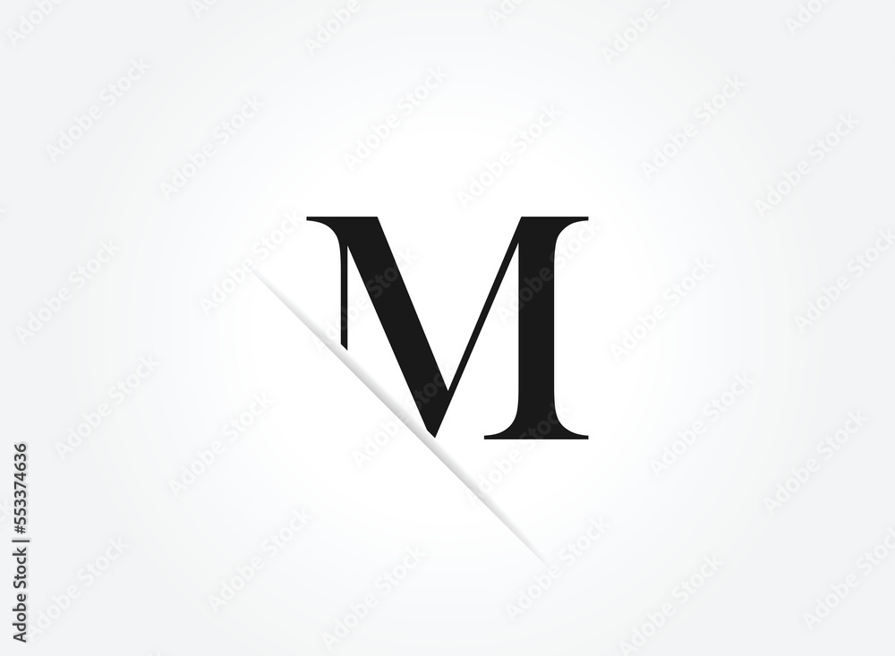 Letter M icon alphabet symbol. Letter M logo icon design vector sign ...