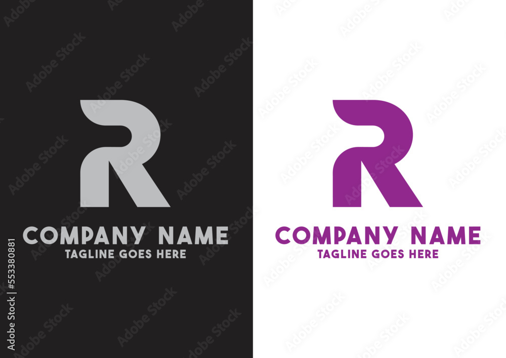 Letter R logo design vector template, R letter logo Stock Vector ...