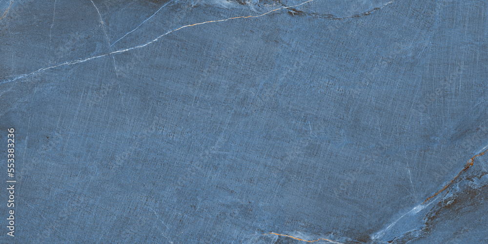 Blue marble texture background with brown curly veins. marble stone ...