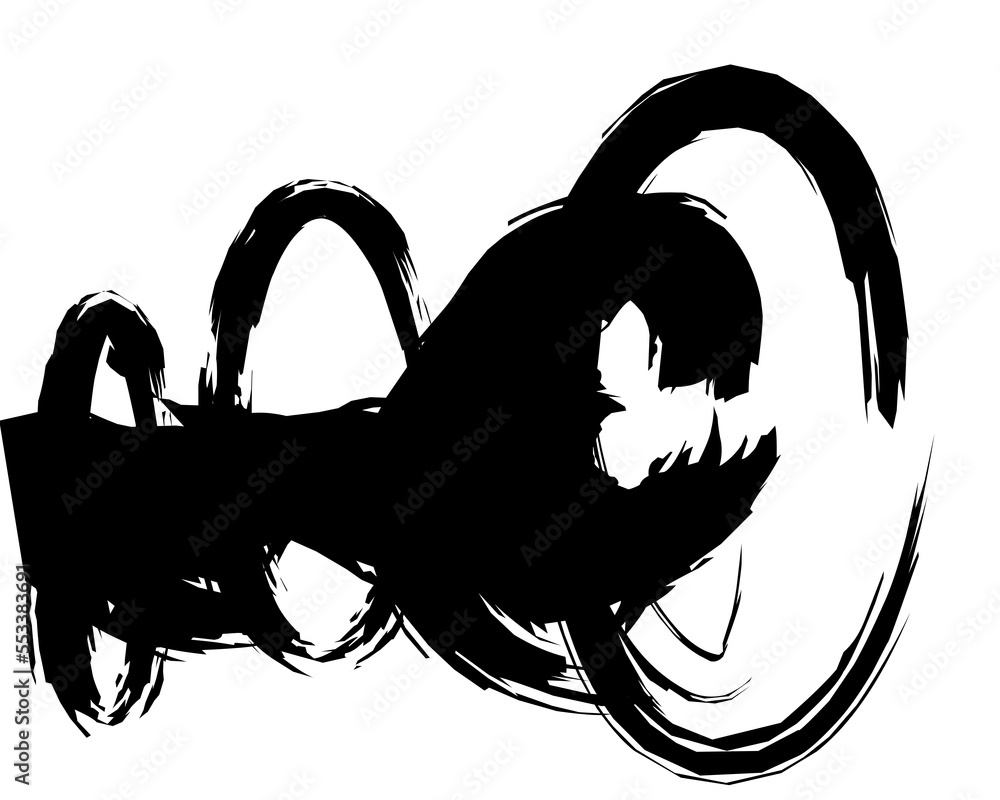 Abstract black background like monster Stock Illustration | Adobe Stock