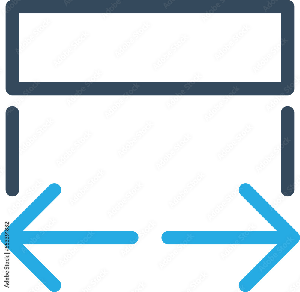 Scale Area Vector Icon Stock Vector | Adobe Stock