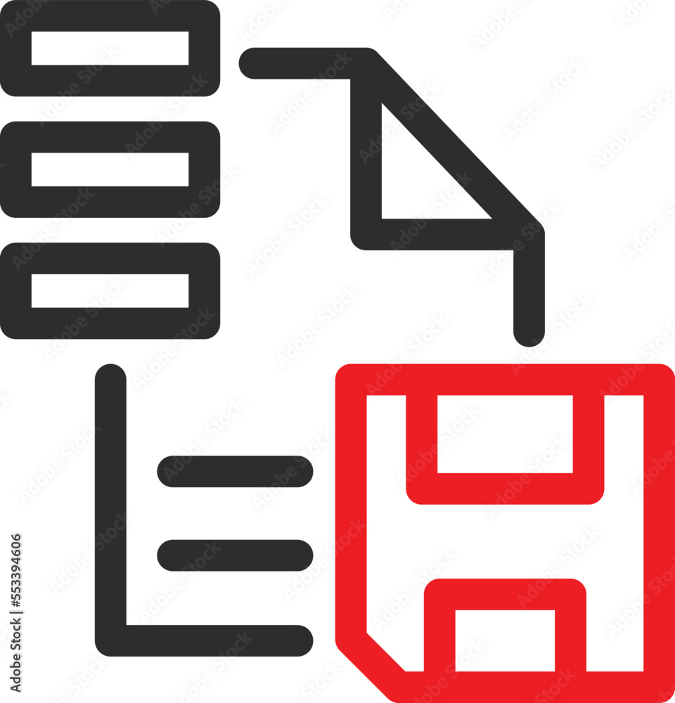 Save File Vector Icon Stock Vector | Adobe Stock