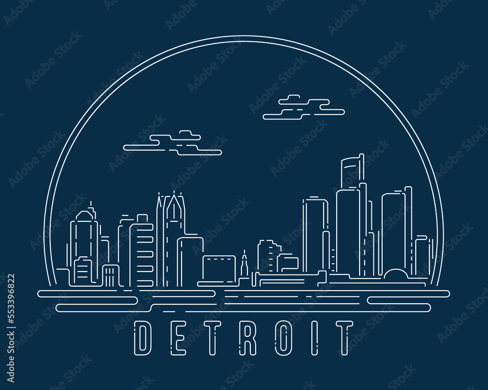 Cityscape with white abstract line corner curve modern style on dark ...