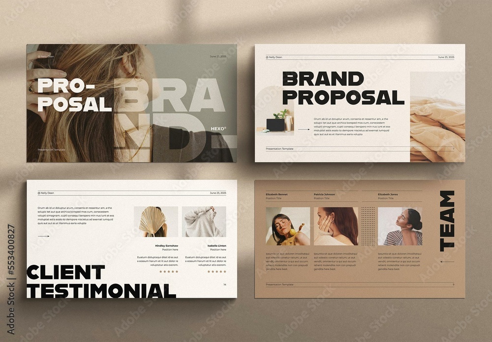 Brand Proposal Presentation Template Stock Template | Adobe Stock