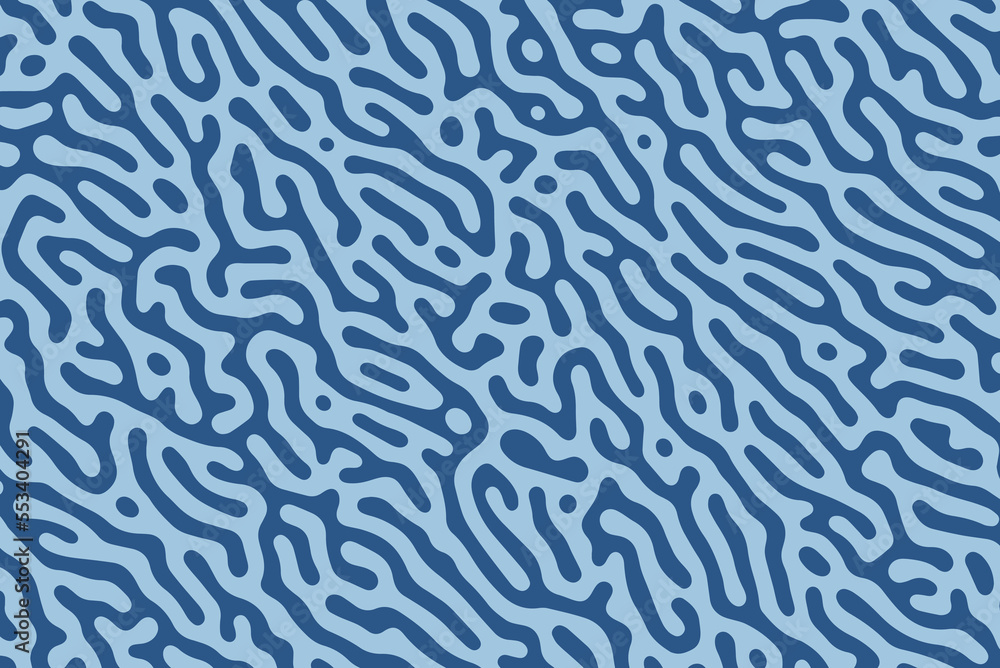 Seamless organic rounded maze lines vector. Abstract patterns ...