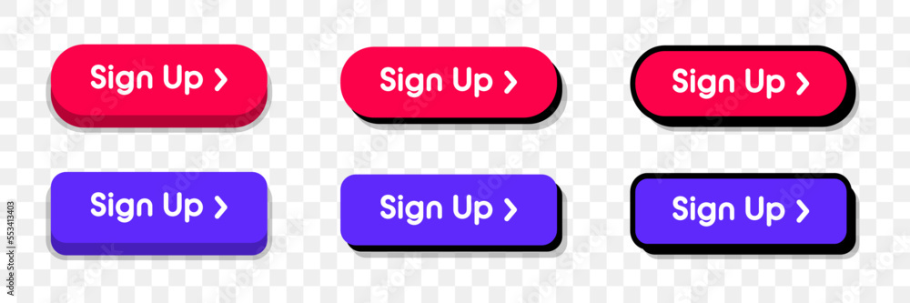 Sign up buttons. Sign in, sign up web buttons set. User interface web ... Sign up buttons. Sign in, sign up web buttons set. User interface web ...