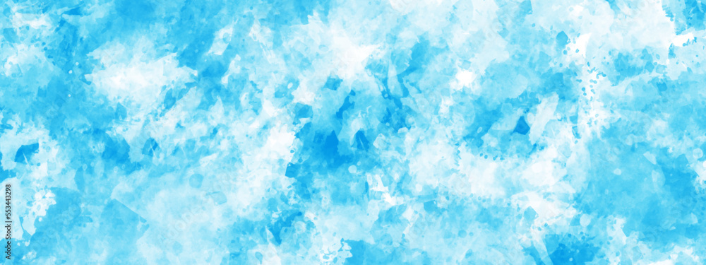 Light blue watercolor background with vintage texture design. Abstract ...