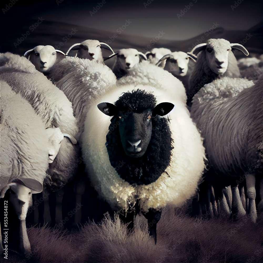 Stand Out In A Crowd Sheep