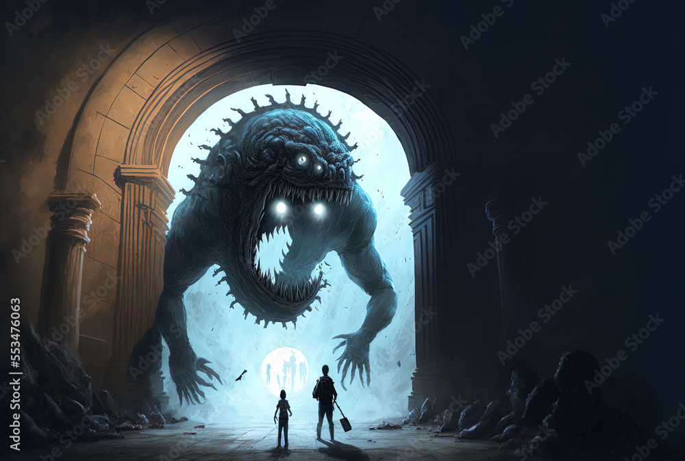 frightening monsters from a nightmare scenario are approaching ...