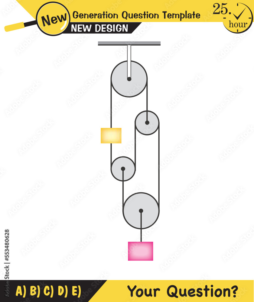 Physics, simple machines, inclined plane, spinning wheel, pulleys, next ...
