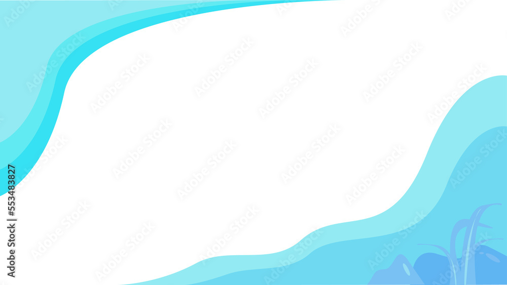 Blue Sea Background with copy space area and underwater view, suitable ...