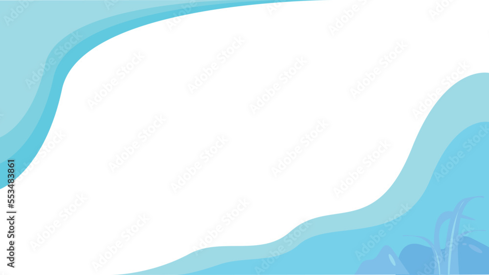 Blue Sea Background with copy space area and underwater view, suitable ...