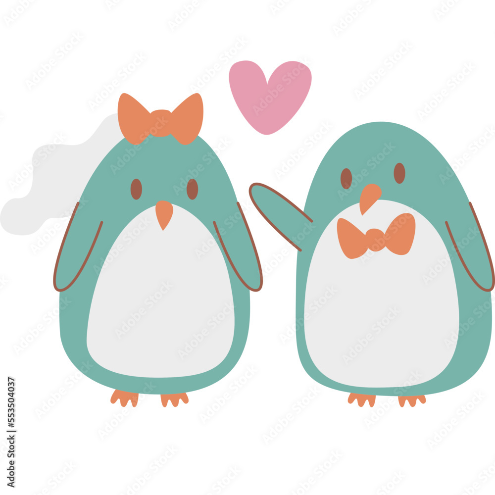 Lover penguins cartoon, penguins that mean eternal love the love of ...