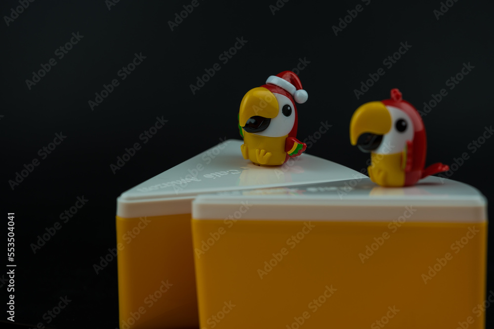 Bangkok, Thailand - December 13, 2022 : A yellow box with logo and ...