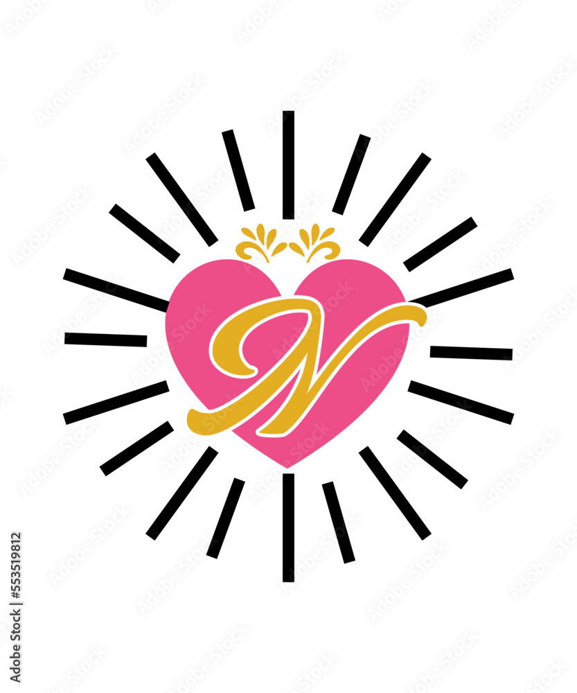 Vetor de Monogram SVG Bundle, Last Name Svg, Initial Monogram Svg ...